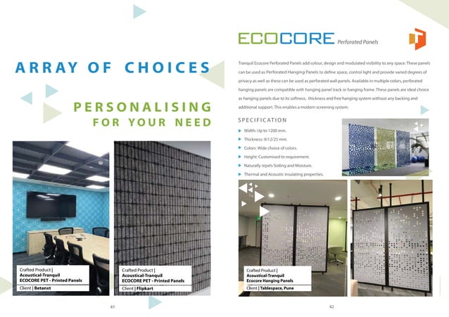 Ecocore - acoustic material for soundproofing | PDF