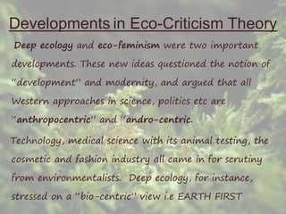 Ecocriticism | PPTX