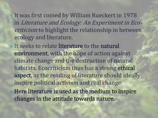 Ecocriticism | PPTX