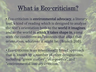 Ecocriticism | PPT