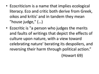 Introduction to the Theory of ecocriticism.ppt