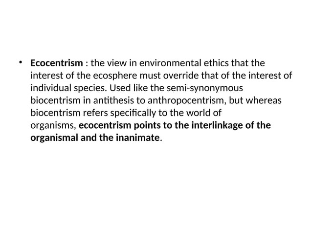 Study of ecocriticism for the students english | PPT