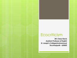 The Outline History of Ecocriticism.pptx