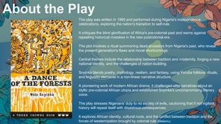 Ecocriticism in Wole Soyinka's 'A Dance of the Forest' | PPT