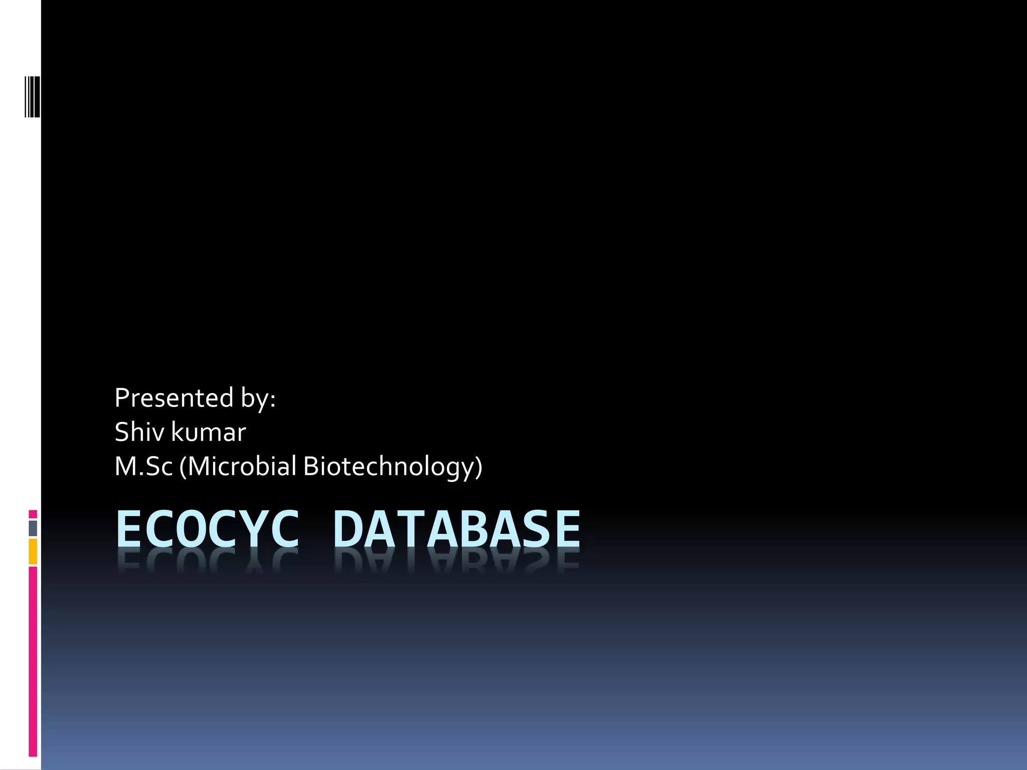 Ecocyc database | PPT