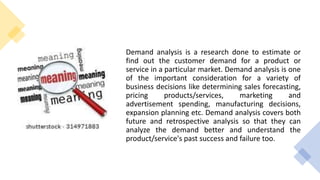 Economics demand analysis | PPTX