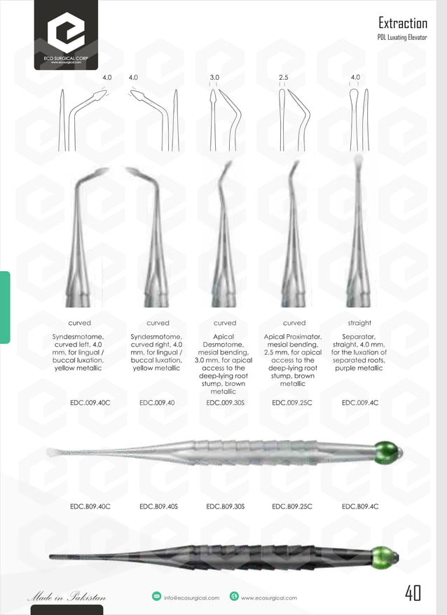 Eco Dental Instruments Catalogue | PDF