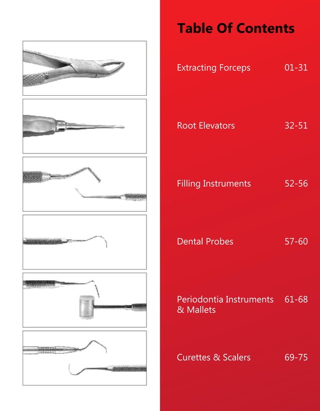 Eco Dental Instruments Catalog | PDF