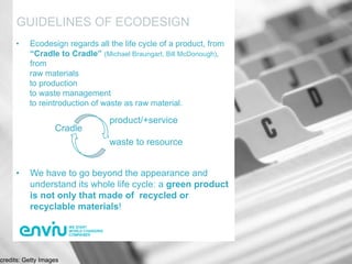 Ecodesign to be prosumer workshop on ecodesign | PPT