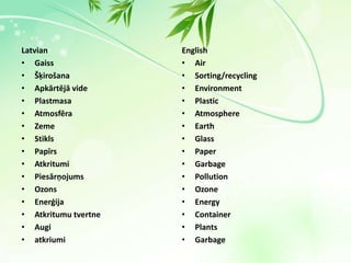 Eco dictionary | PPT