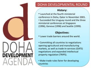Doha round International economics | PPT