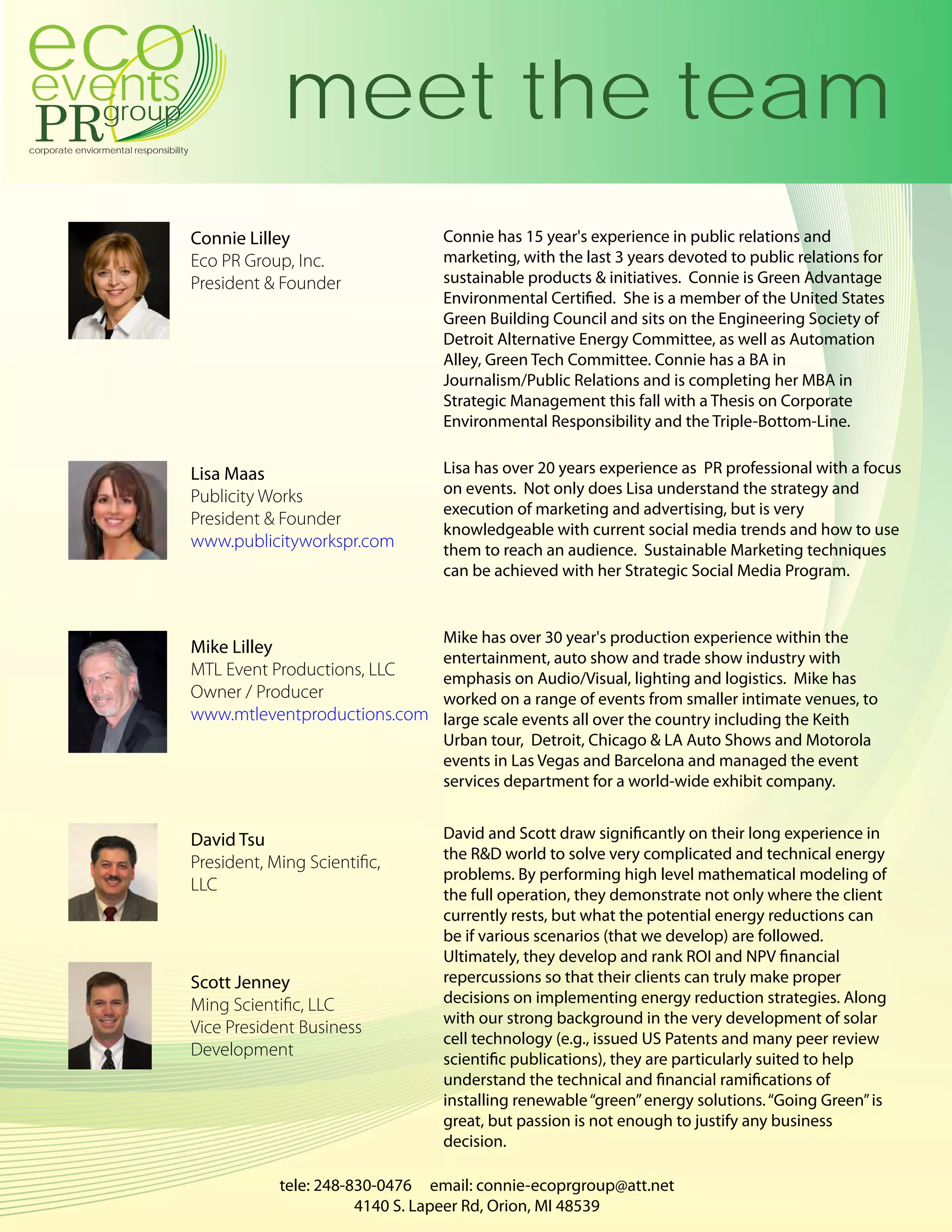 Eco Events Pr Group Brochure1 | PDF
