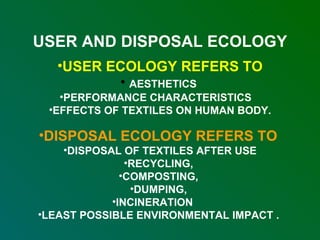 Eco fibres and eco friendly textiles 1 | PPT