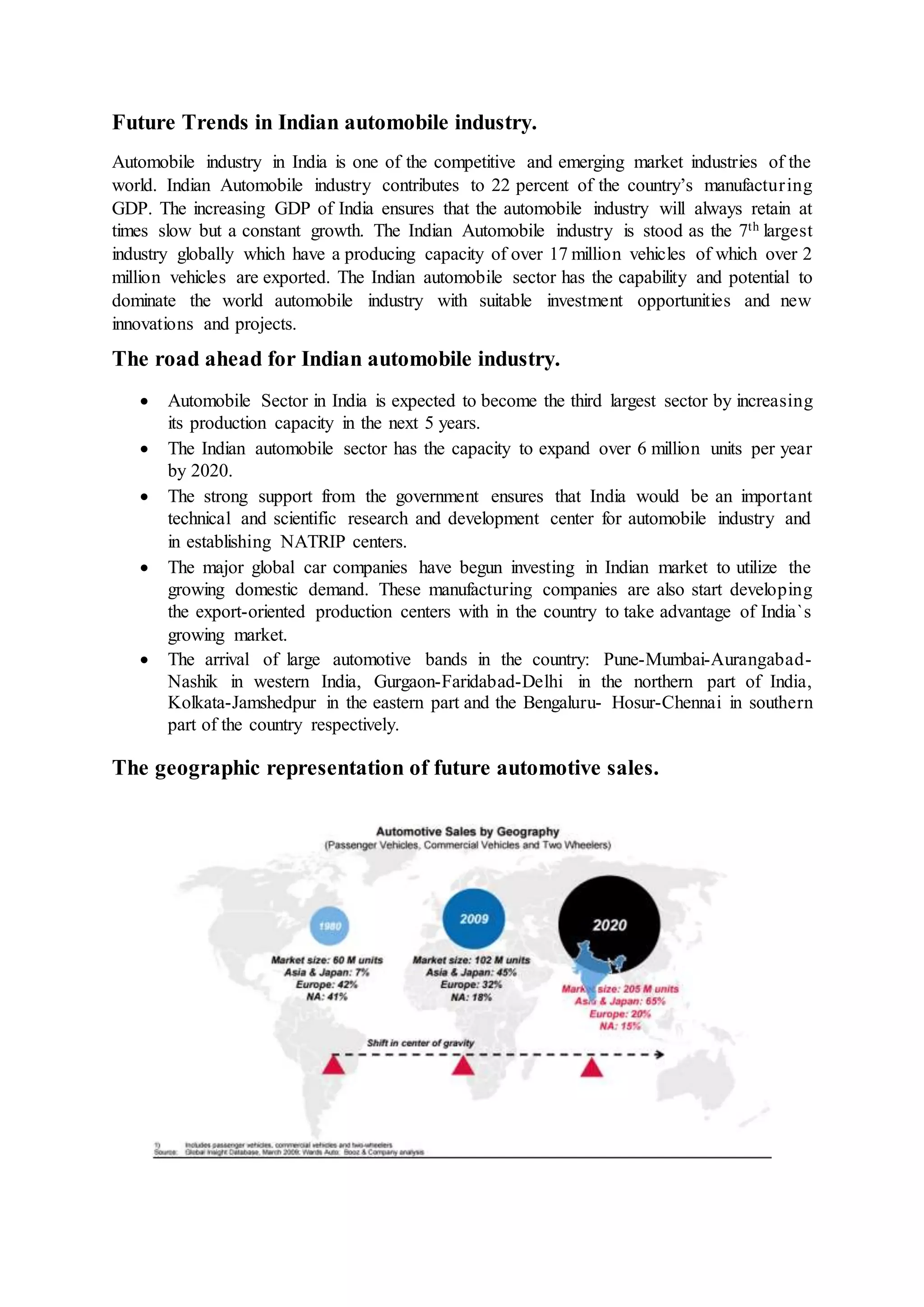 Report on Automobile Industry Analysis | DOCX | Automotive Industry ...