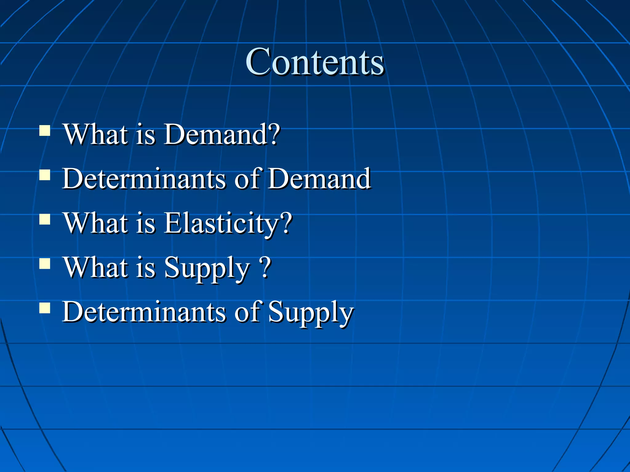 Determinants of Elasticity of Demand and Supply | PPT
