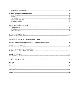 New Product Development Report | DOCX