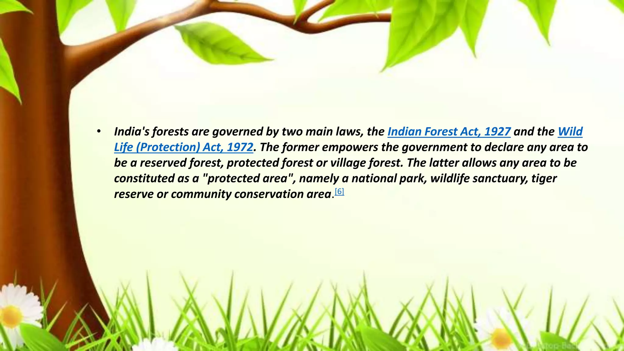 Forest Policies Of India, | PPTX