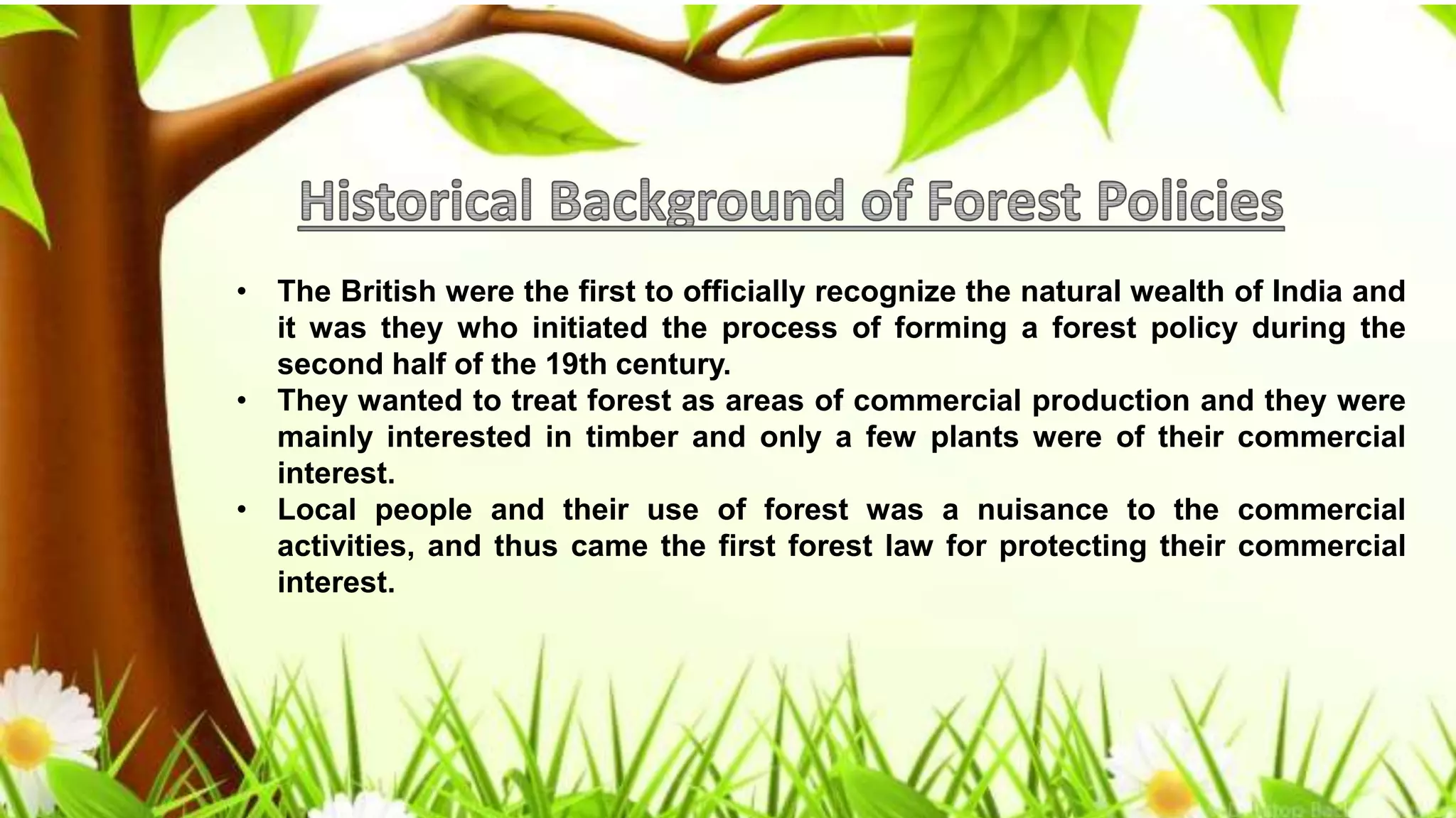 Forest Policies Of India, | PPTX