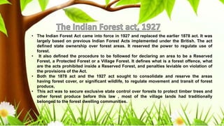 Forest Policies Of India, | PPTX