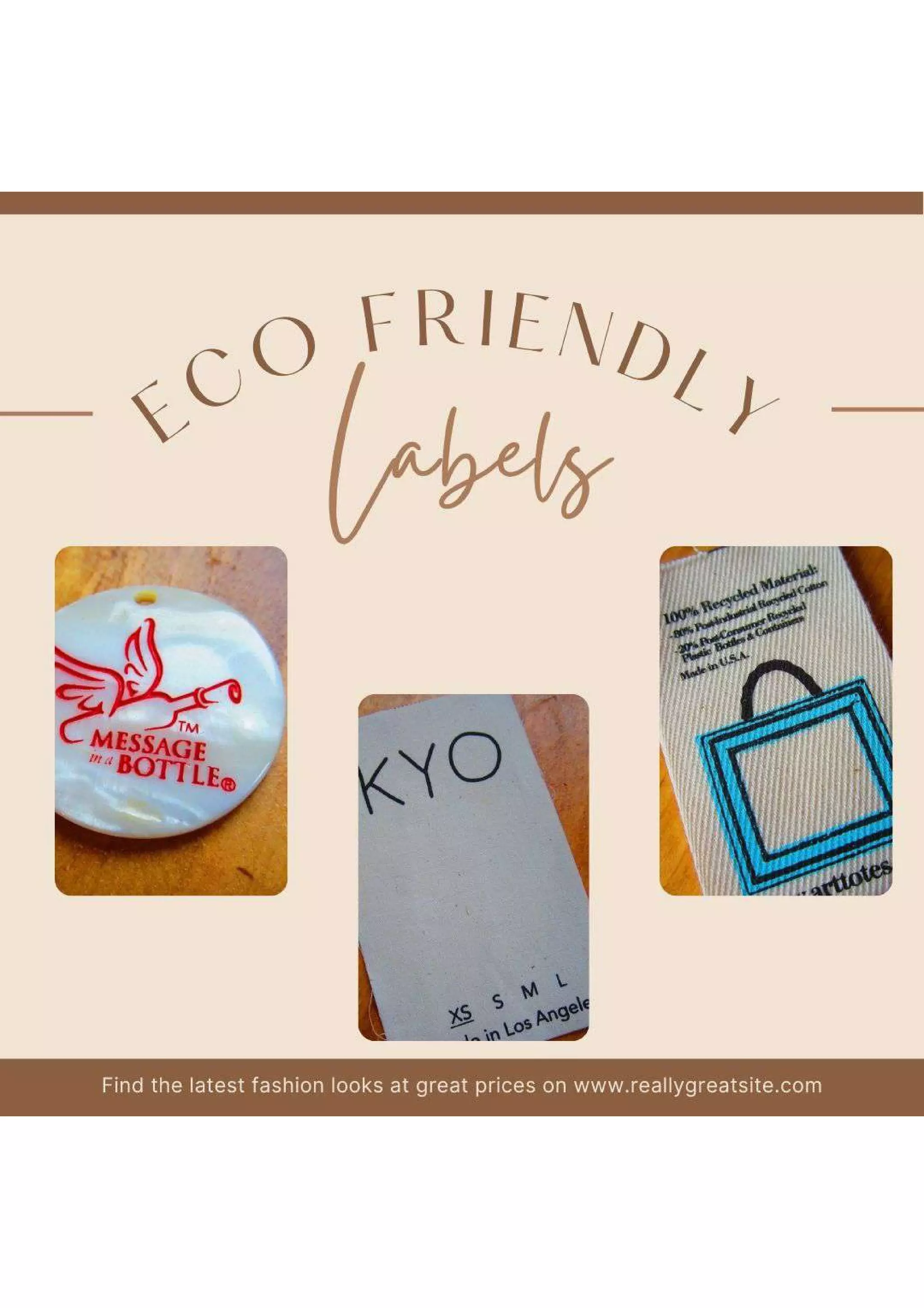Eco Friendly Apparel Labels | PDF