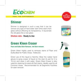 Eco Friendly Cleaning Chemical | PDF