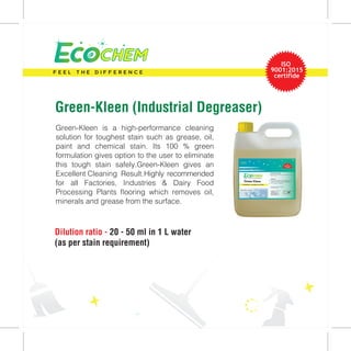 Eco Friendly Cleaning Chemical | PDF