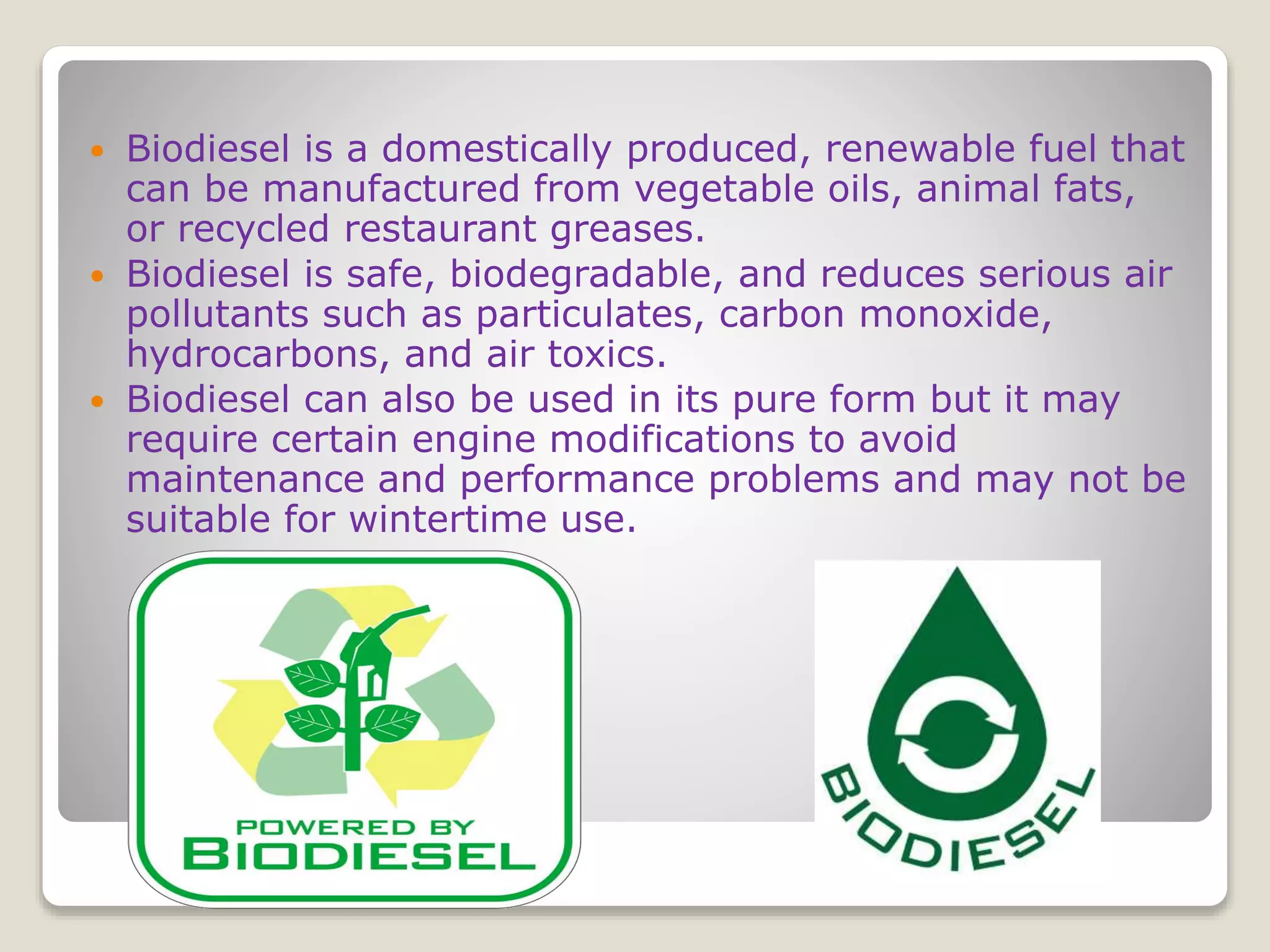 Eco friendly fuels | PPTX