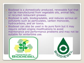 Eco friendly fuels | PPTX