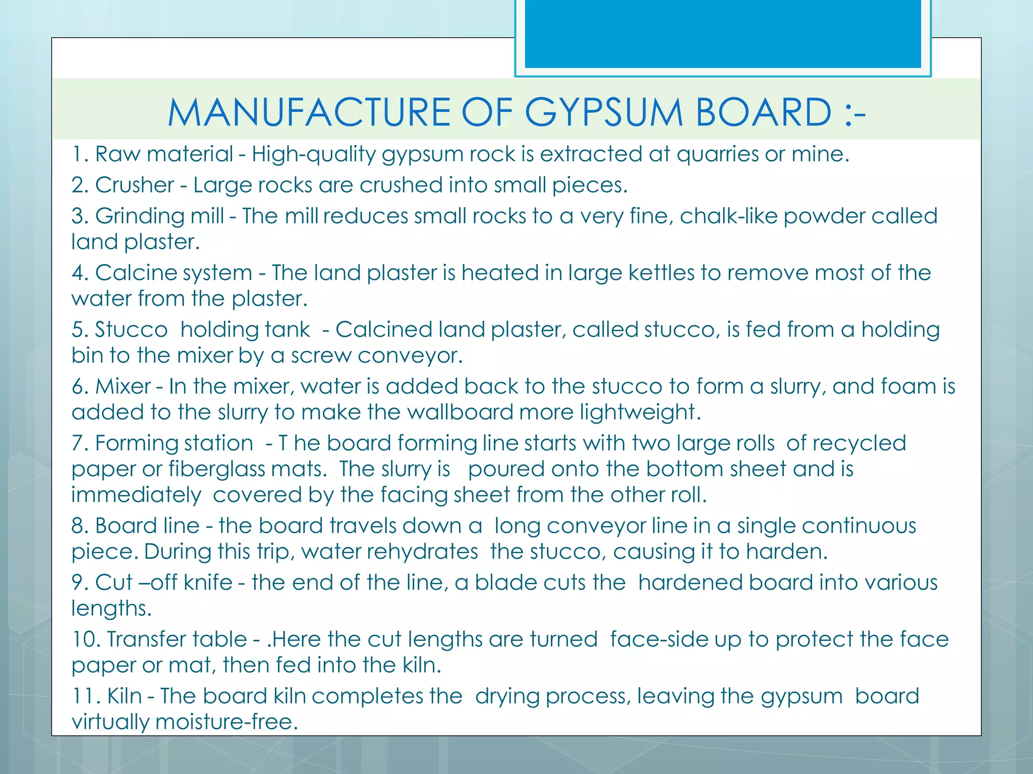 Ecofriendly material GYPSUM BOARDS | PDF | Commodities | Economy