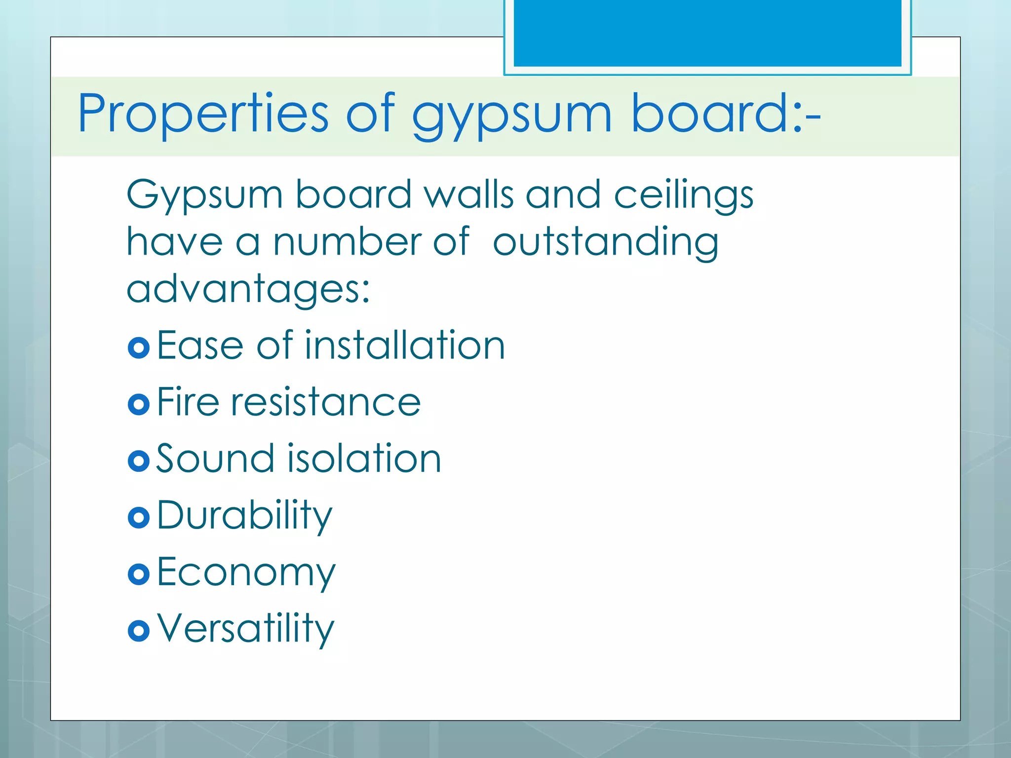 Ecofriendly material GYPSUM BOARDS | PDF | Commodities | Economy