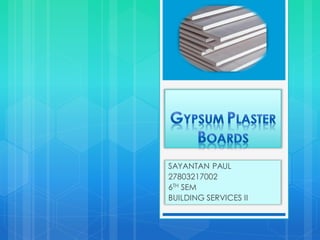 Ecofriendly material GYPSUM BOARDS | PDF