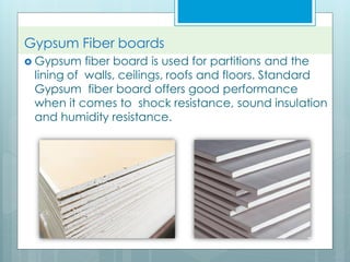 Ecofriendly material GYPSUM BOARDS | PDF