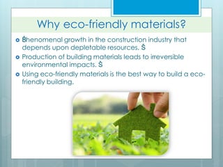 Ecofriendly material GYPSUM BOARDS | PPT