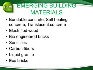 Eco friendly materials | PPT