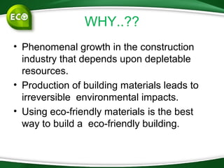 Eco friendly materials | PPT
