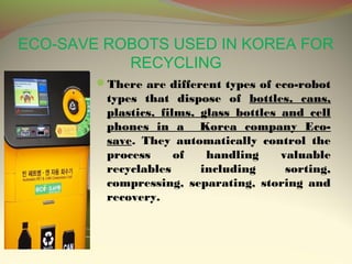 Eco robots by team 4 | PPT