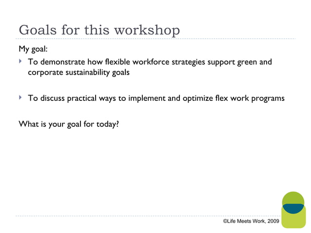 Eco Friendly Workplace Handouts | PPT | Remote Working | Careers