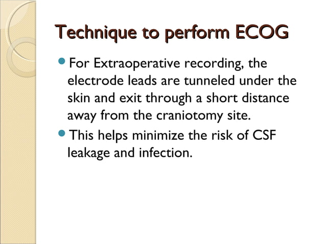 Electrocorticography | PPT | Brain and Nervous System Disorders ...