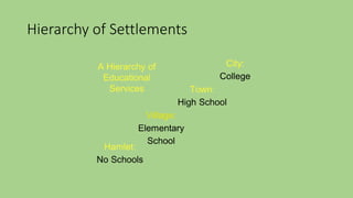 Theoretical extension of the Christaller model by August Losch | PPT