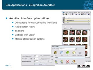 eCognition 8 Highlights | PPT