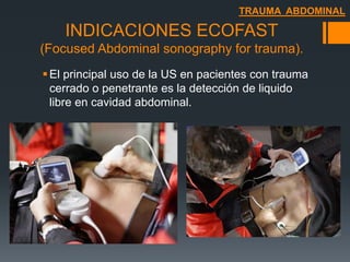 Ecografia abdominal por trauma | PPTX
