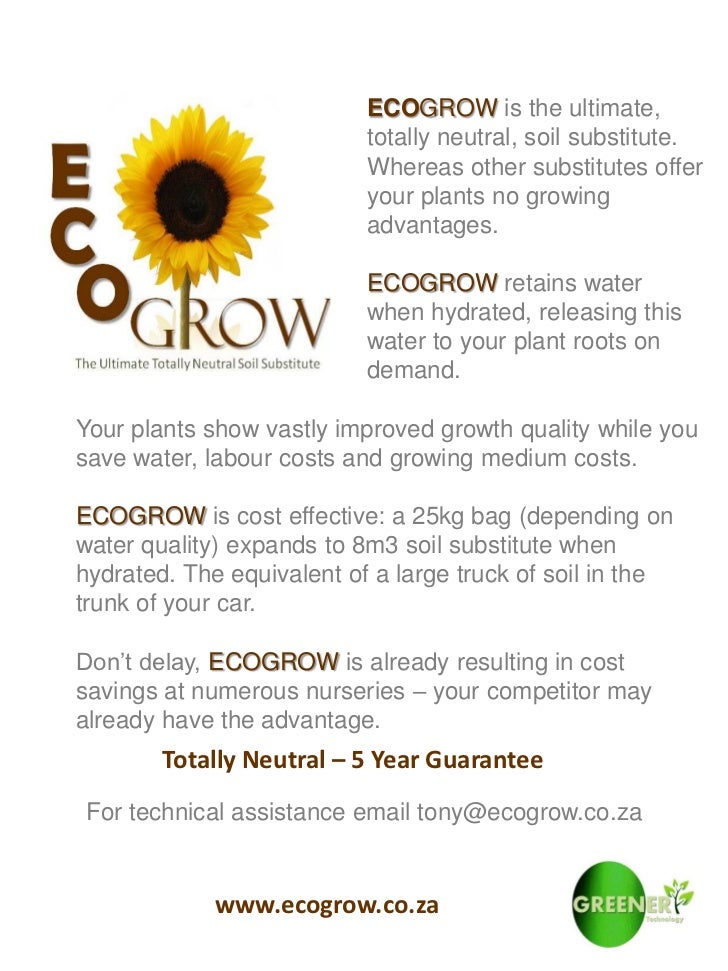 ECOGROW Company Profile