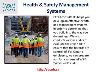 Occupational Health & Safety Programs and Services Canada | PPT