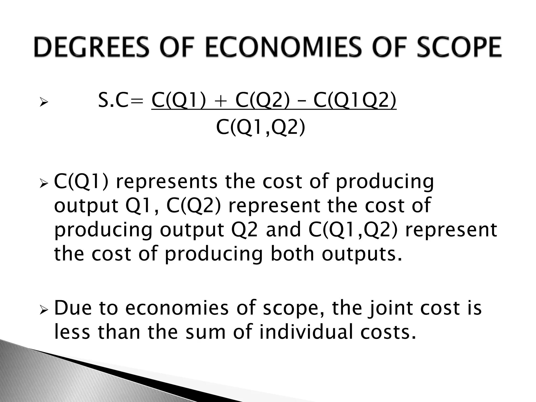 Economies of Scope | PPTX