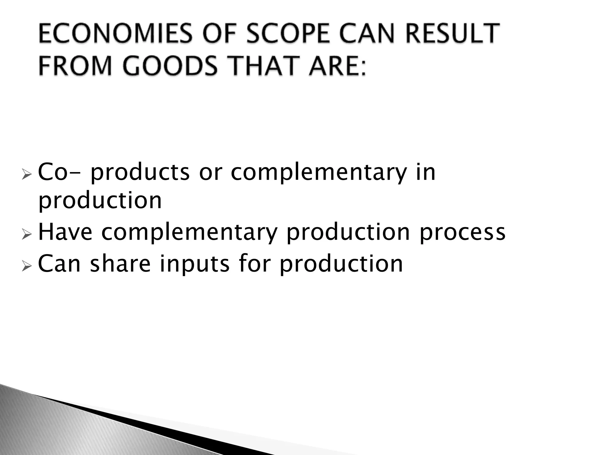 Economies of Scope | PPTX