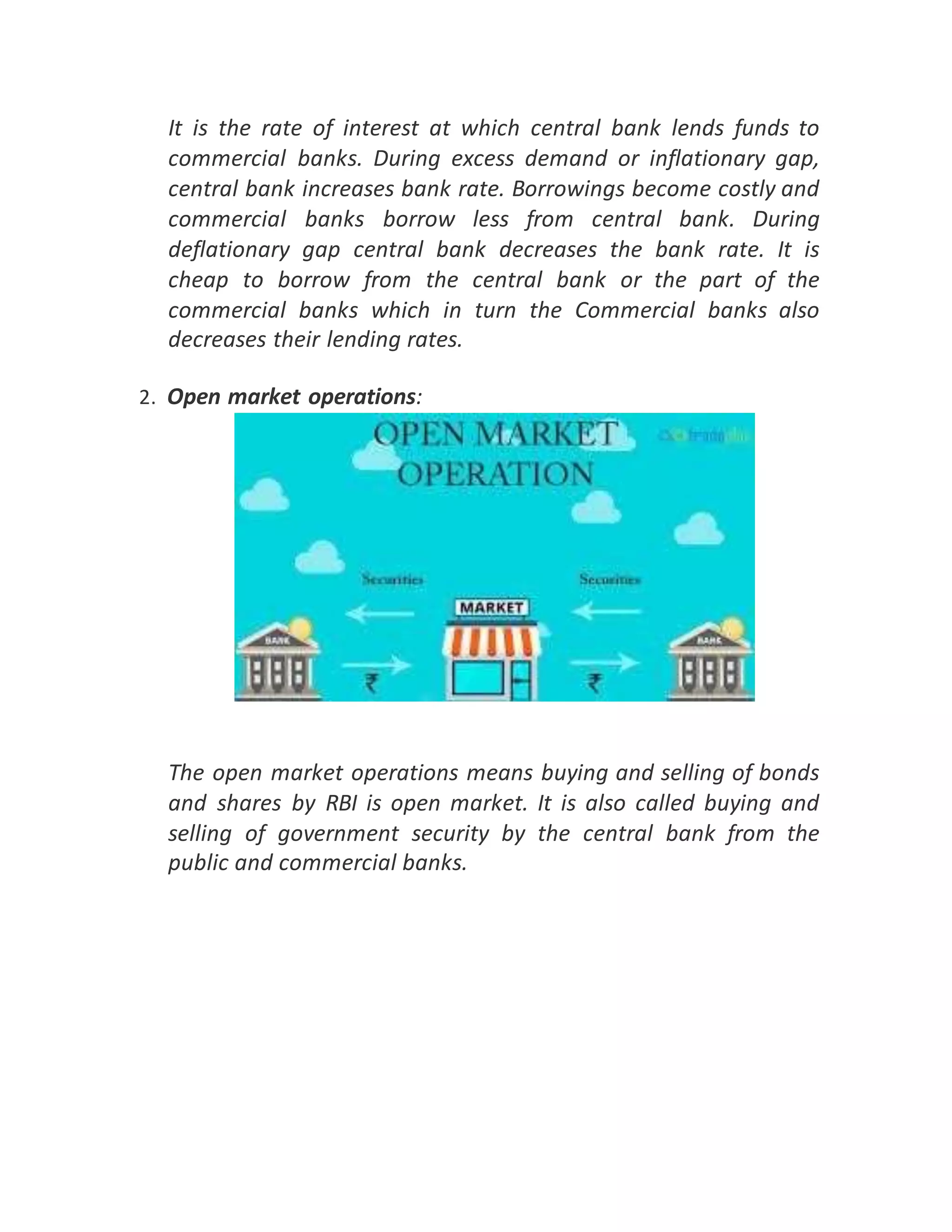 Role of RBI in Control of Credit- Class 12 Economics | DOCX