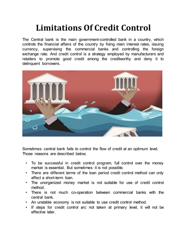 Role of RBI in Control of Credit- Class 12 Economics | DOCX | Business ...