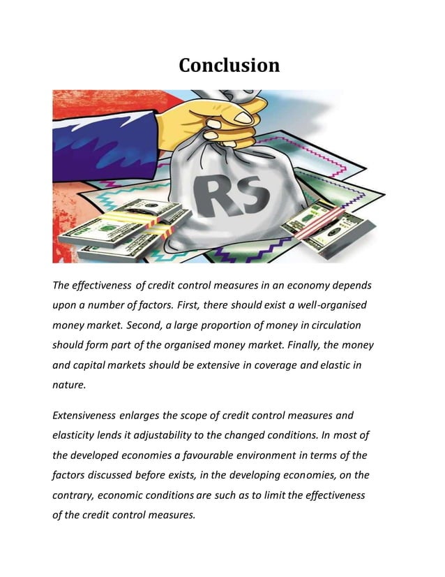 Role of RBI in Control of Credit- Class 12 Economics | DOCX | Business ...