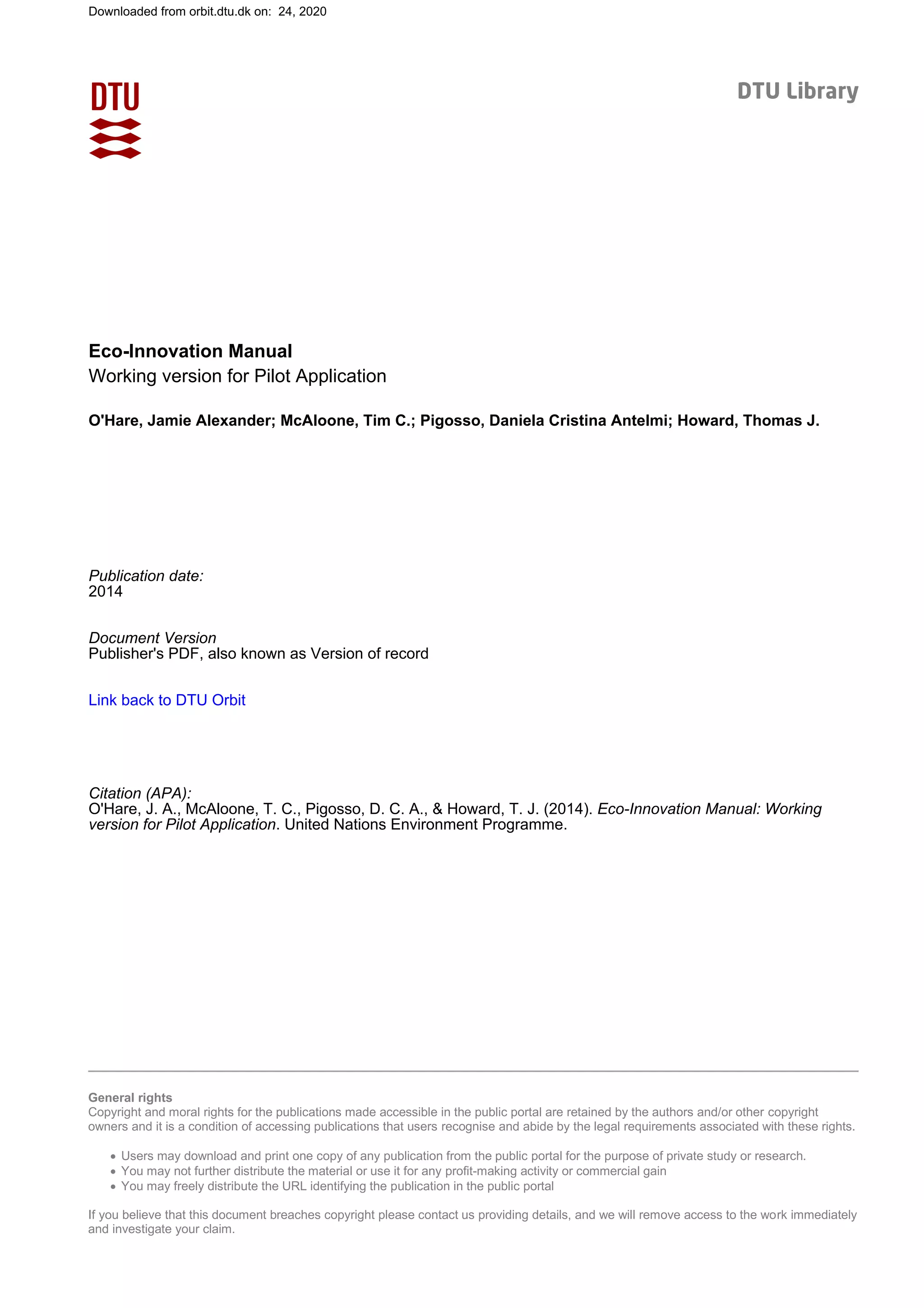 Eco innovation manual (1) | PDF