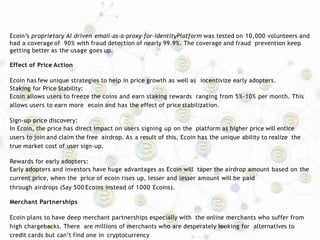 Ecoin official whitepaper | PPTX